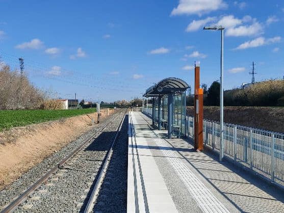 FGC inaugurates new halt at the Segre Industrial Estate in Lleida