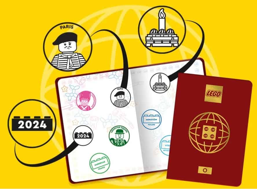 Collect experiences with the Lego Passport.