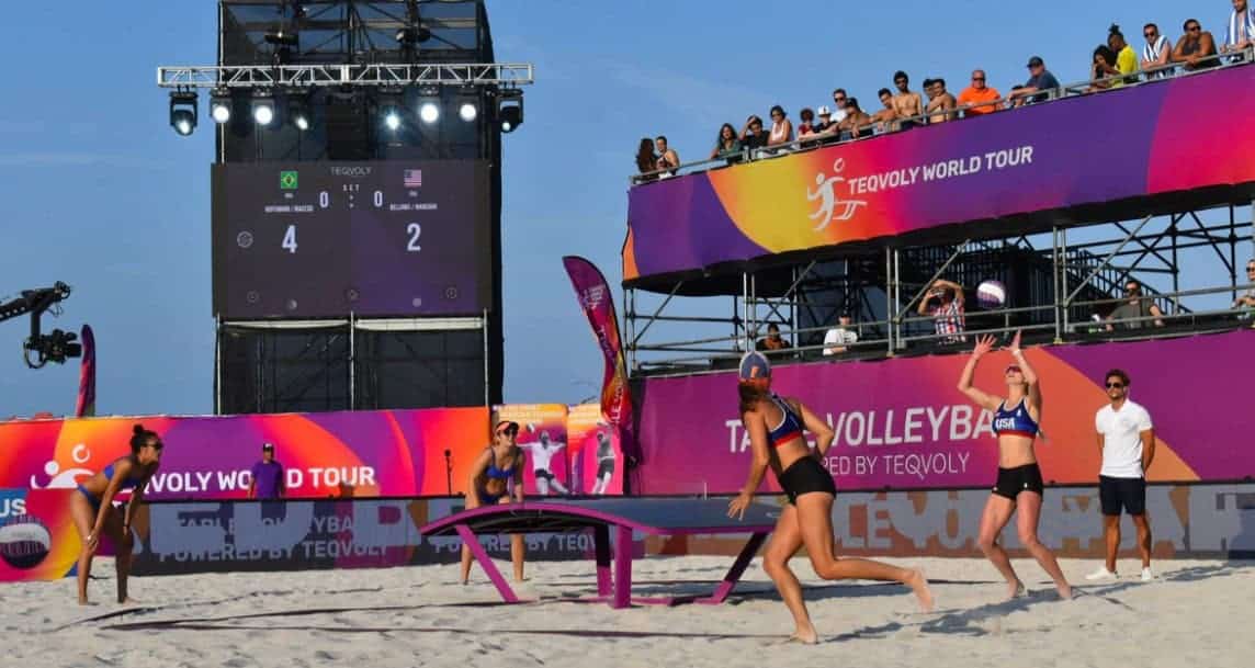 Badalona accueille le premier tournoi de volley-ball de table en Espagne