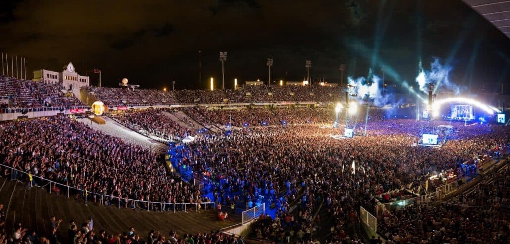 The Lluís Companys Olympic Stadium concert season